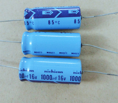 日本尼吉康 轴向卧式 电解电容 16V1000UF 1000UF16V 体积：13*30