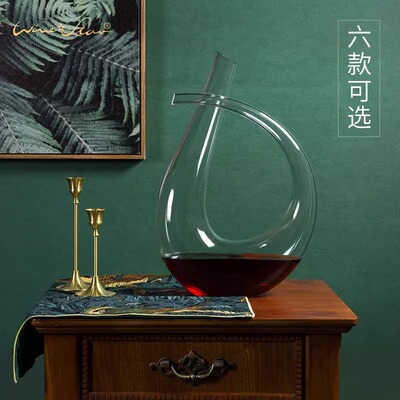 奥地利进口winestar创意手工水晶醒酒器家用葡萄酒红酒竖琴分酒器