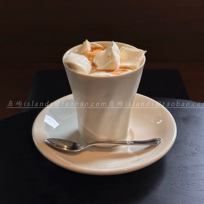 日式旋纹陶瓷咖啡杯手拿杯
