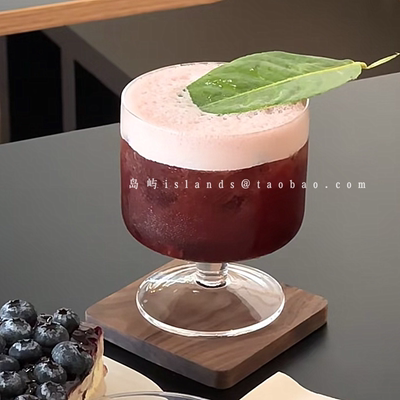 小众ins玻璃粗挺鸡尾酒杯