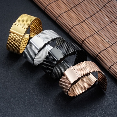 钢米兰网钢带ck通用超薄钢表链