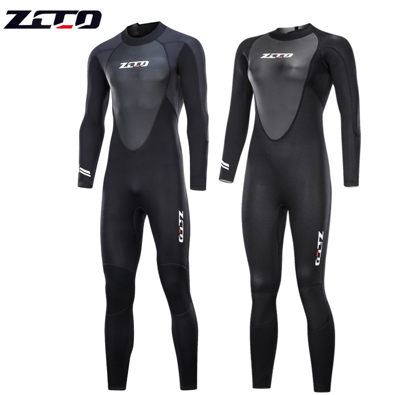 ZCCO新款 3mm潜水服男式加厚保暖游泳潜水衣浮潜连体冲浪服潜水衣