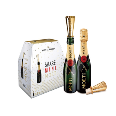酩悦Moet & Chandon迷你法国经典香槟葡萄酒200ml*6瓶整箱