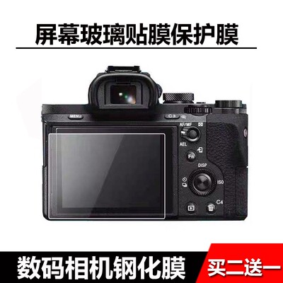 适用索尼RX100 RX10 M2 M3 M4 M5M6M7黑卡相机钢化膜屏幕贴膜RX1R