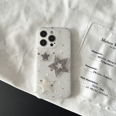 双层手机壳立体闪粉星星16Pro