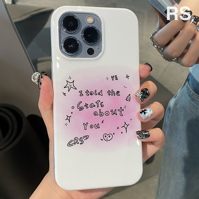 软壳原创可爱腮红涂鸦iPhone14