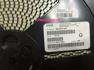 B82442H1102K 2220-102K 1.0UH 2.5A 5.6X5MM EPCOS原装功率电感