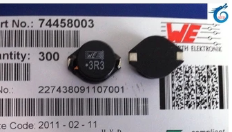 74458003 WE3R3 D05022-3R3 3.3UH 15.8A 40MHZ WURTH功率电感