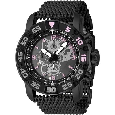 代购Invicta男士腕表计时测速夜光日期钢带黑色金属防水运动商务