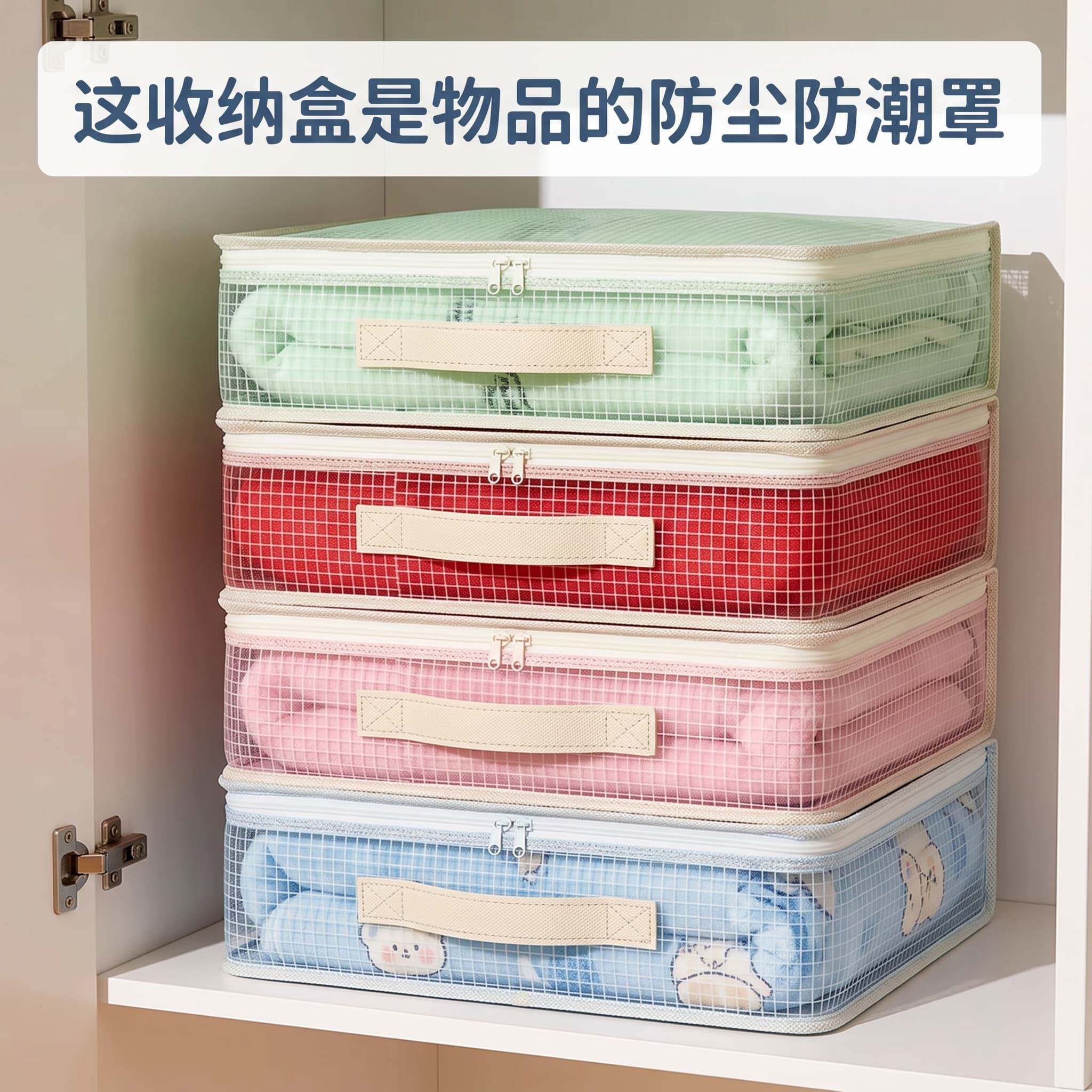 家用网纱四件套收纳袋被子防尘袋装床单被套专用袋子衣物整理