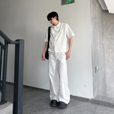 2025夏季新款韩版宽松休闲套装男