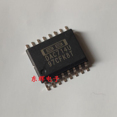 贴片 DAC714U DAC714 16位数模转换器IC芯片 SOP-16 可直拍