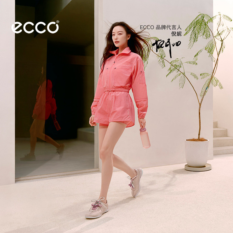 ECCO x NRL联名 新款轻薄时尚百搭休闲跑步双层短裤女EN253P022