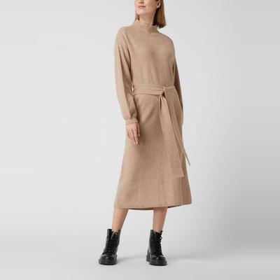 德国精品落肩灯笼长袖针织连衣裙