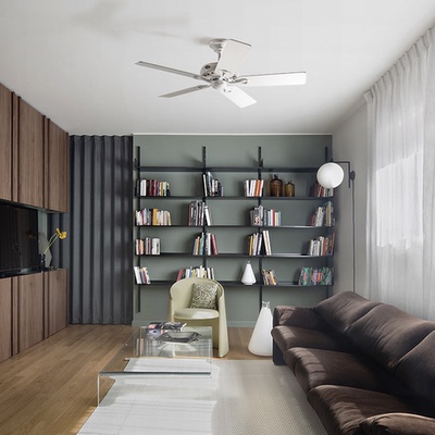 静音5叶吊扇Hunter简约实木