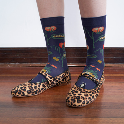 sioiciki豆荚男女中筒袜