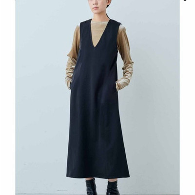 A字版型加绒保暖背心连衣裙2way