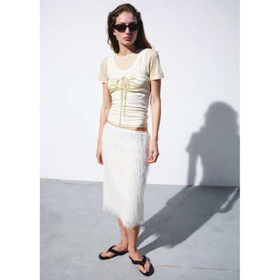 西班牙欧洲正品代购 MANGO 女士 双色拼接T恤 27057168