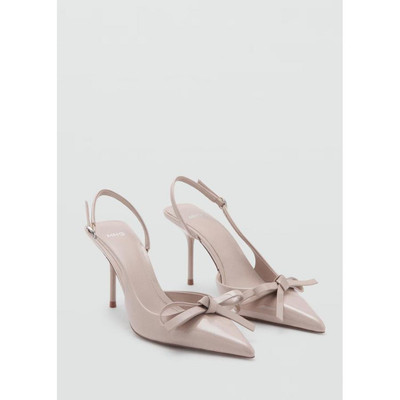 西班牙欧洲正品代购 MANGO 女士 蝴蝶结尖头高跟鞋  27015819