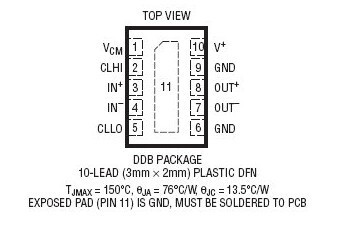 原装  LTC6416CDDB LTC6416IDDB现货DFN-10 LTC6416
