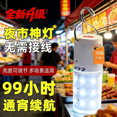 充电应急超亮户外LED悬挂灯泡