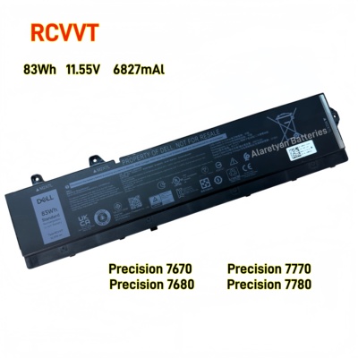 全新戴尔原装 Precision 7670 7680 7770 X9FTM RCVVT 笔记本电池