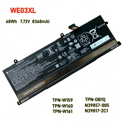 全新HP惠普WE04XL TPN-DB1Q N39857-005 N39817-2C1笔记本电池
