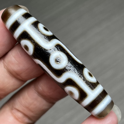 情侣玛瑙牙黄九眼天珠