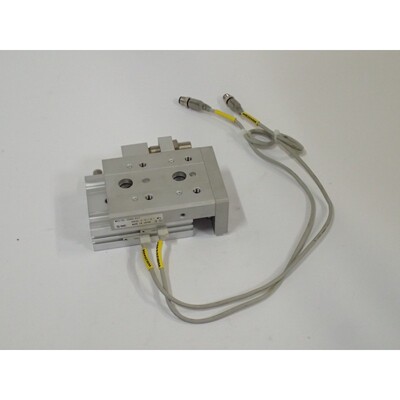 SMC MXS16L-20AS-X11 GUIDED CYLINDER SLIDE TABLE WITH STROKE