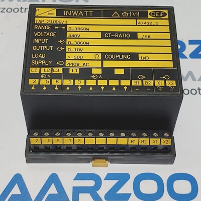 USED DEIF TAP210DG1 WATT TRANSDUCER RANGE 03860W VOLTAGE 440