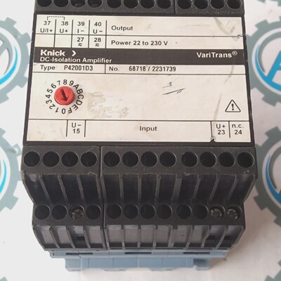 Amplificador De Aislamiento DC Knick P42001D3