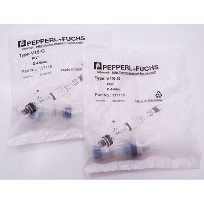 2x Pepperl + Fuchs V1S-G V1SG 117119 Kabeldose -unused/OVP-