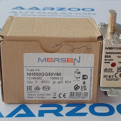 Fusible MERSEN NH000GG50V80 500V 80A Nuevo 1pc