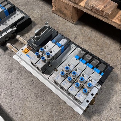 1x Festo Ventilinsel VIMP-02B-1/8-8 18564 + 6x MVH-5-1/8-B-V