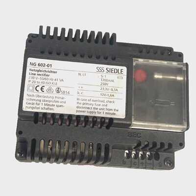 Siedle NG 60201 Trafo Netzgleichrichter DC 233V 03A  AC 12V