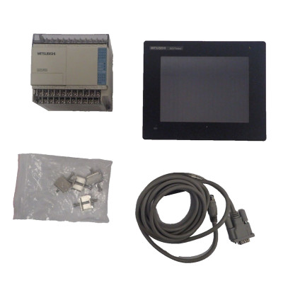 MITSUBISHI GT1055-QSBD DISPLAY + FX1S-30MR-ES/UL PROGRAMMABL