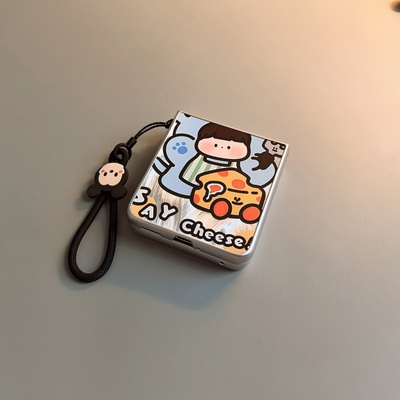 芝士适用小米mixflip华为purax手机壳pocket2硬novaflip三星zflip7564卡通vivox好看oppofindn3n2女0