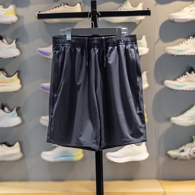 李宁男子舒适速干透气运动短裤