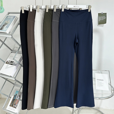 柜上980同款~  喇叭裤女士性感高腰显瘦提臀外穿瑜伽健身微喇长裤