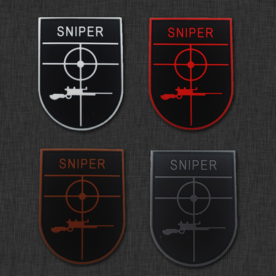 sniper士气章软胶魔术贴臂章