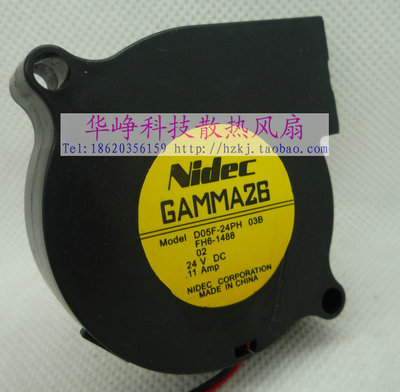 原装 NIDEC D05F-24PH 5015 DC24V 0.11A 5cm涡轮风扇鼓风机