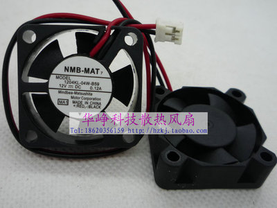 NMB全新3010 DC12V 0.12A 3CM 12静音散热风扇1204KL-04W-B59 2线