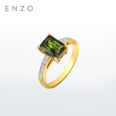 ENZO18K金碧玺钻石戒指