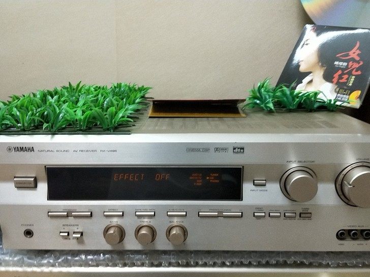 二手功放雅马哈RX-V496 DTS解码数字同轴光纤家用手机电脑大功率_虎窝淘