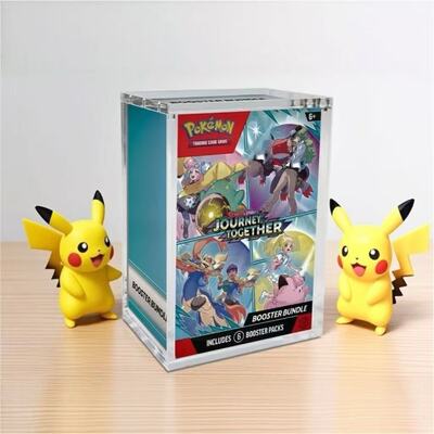 适用宝可梦PTCG  Booster bundle磁吸收纳盒防UV高透亚克力防尘