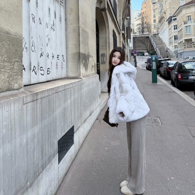 490g奥粒绒寒冬加绒直筒裤休闲裤