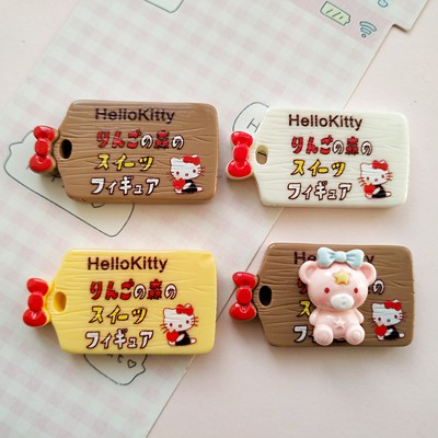 微缩仿真日系kt猫咪食玩菜板盘子娃娃屋捏捏装饰手工diy树脂配件