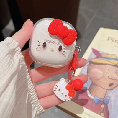 倍思BD1耳机壳适用Baseus倍思BD1蓝牙耳机保护套倍思BD1耳机套倍思BD1保护壳TPU分体透明软壳新款挂件