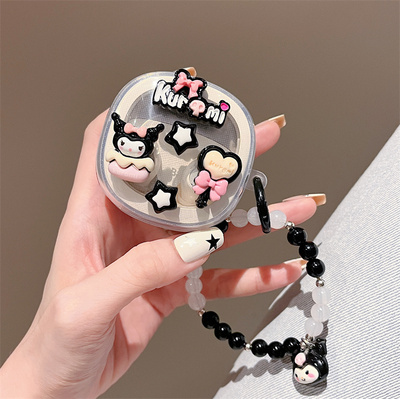 立体辣妹库洛米适用Baseus倍思w04耳机保护套WM01保护壳02少女心02+倍思wm02数显版防软壳2024款W04壳