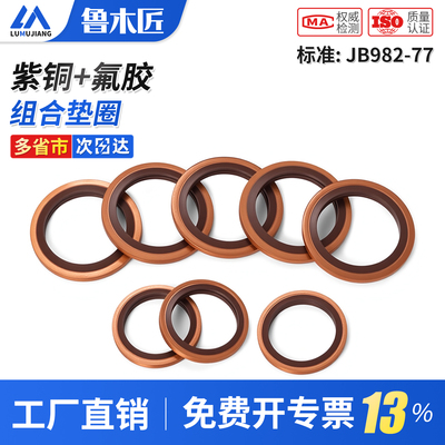 JB982组合垫圈垫片密封圈高压油管密封垫O型圈骨架油封液压密封垫